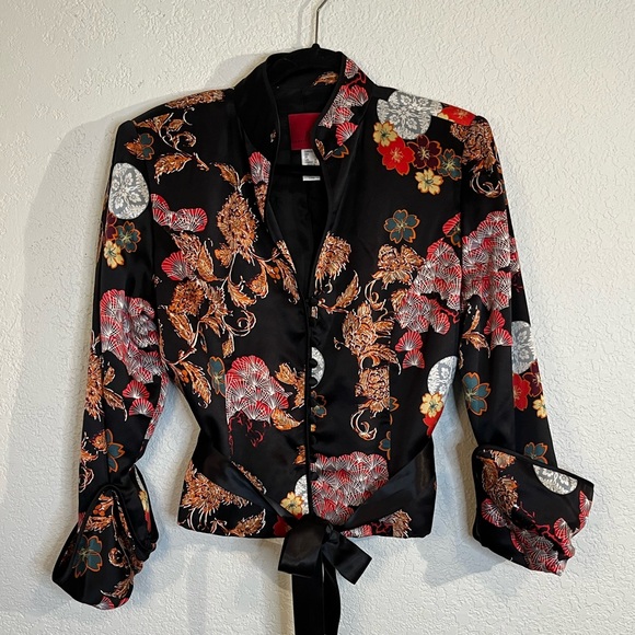 JS Collections | Jackets & Coats | Js Collection Silk Asian Inspired ...